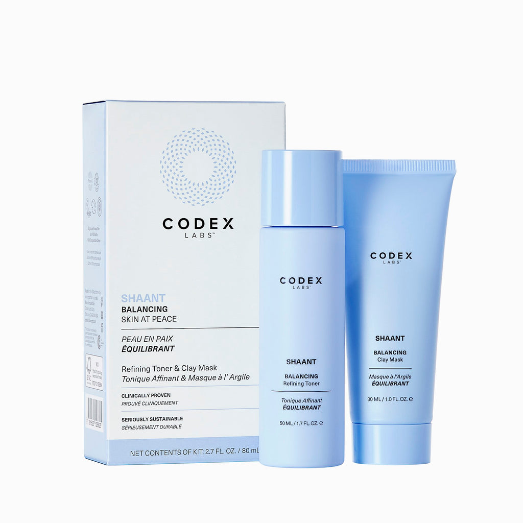 SHAANT Skin at Peace Set - Sada pro hloubkové čištění, hydrataci a zmatnění mastné pleti – Codex ...